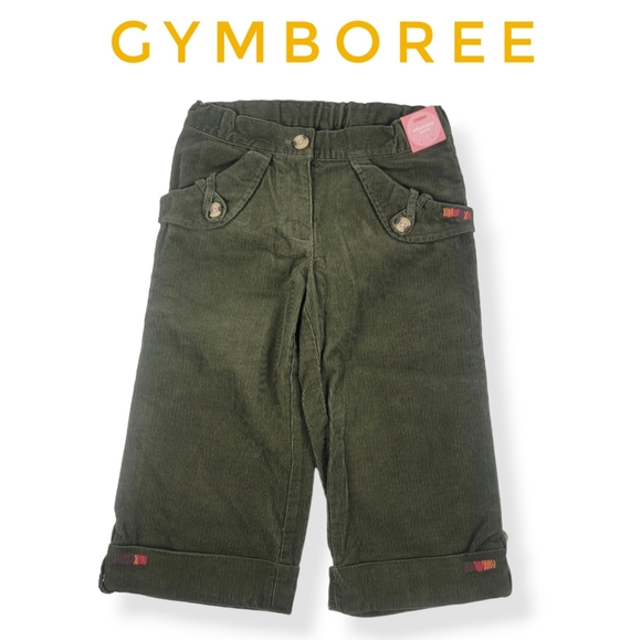 Gymboree | Bottoms | Nwt Gymboree Girl Green Corduroy Capri Pant | Poshmark